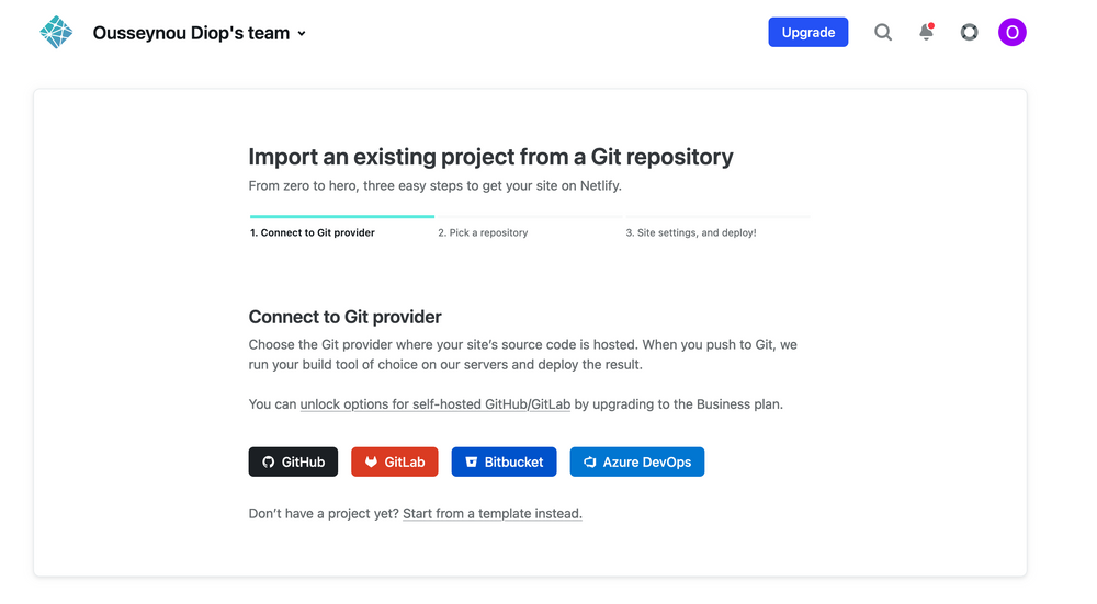 Comment héberger son site sur Netlify? Déployer son site sur Netlify