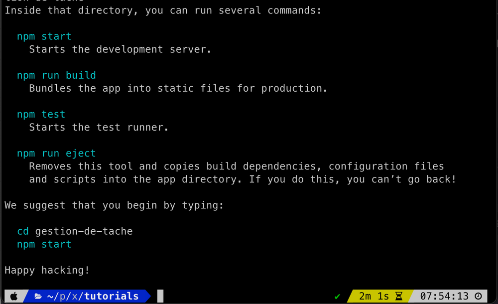 Créer une application avec React