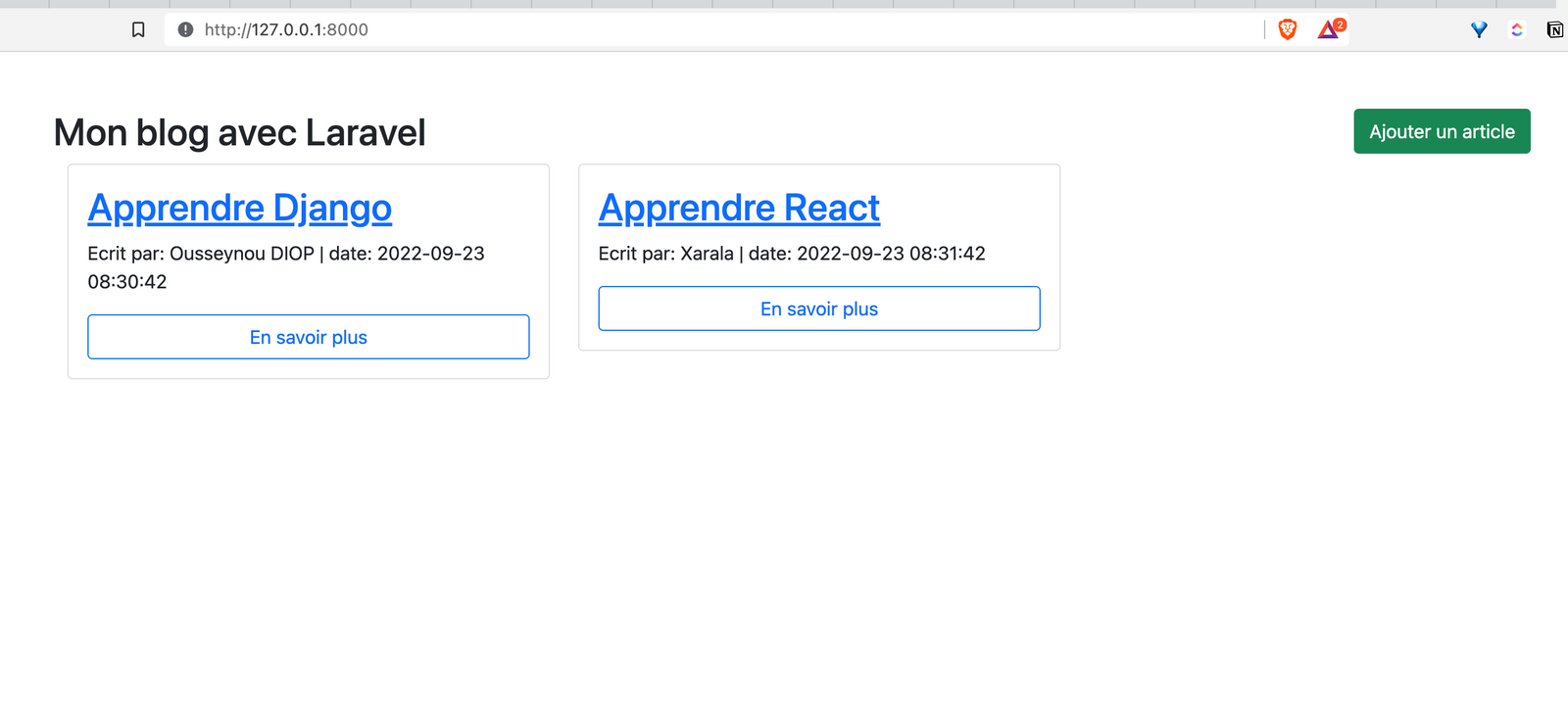 Comment créer un blog avec Laravel et MySQL
