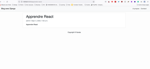 Créer une application de blog avec Django et Bootstrap